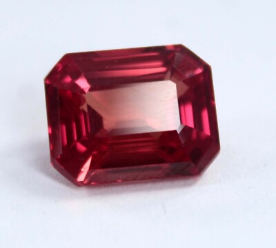Natural Certified SPINEL Red Emerald Cut 10.65 Ct Flawless Gemstone ...