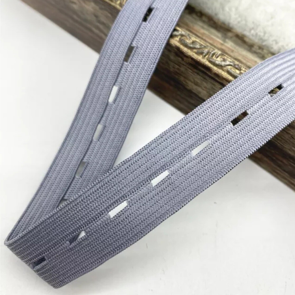 1 m Lochgummi 20mm 22 Farbe Gummi Gummiband Gummilitze Gummizug ...