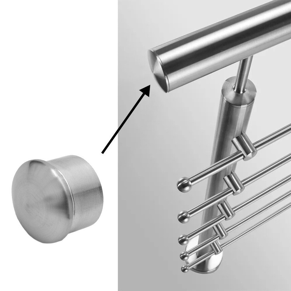 Handrail Steel Pipe Grab Rail Balustrade Staircase Banister Fitting ...