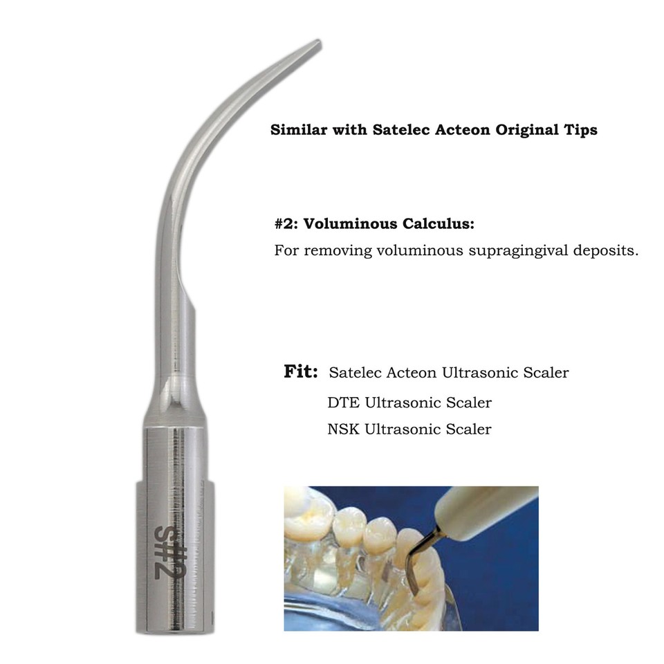 Dental Ultrasonic Scaler Newtron LED Handpiece HS-7L Satelec ACTEON ...