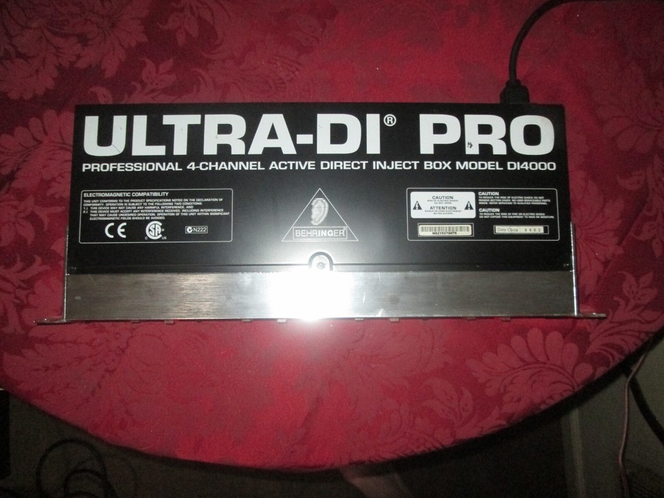 Behringer Ultra-DI Pro DI4000 rackmount DI 4-Channel Active Direct ...