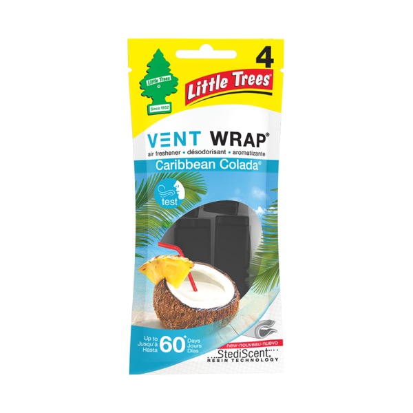 LITTLE TREE VENT WRAP Caribbean Colada - 4 Pack | eBay