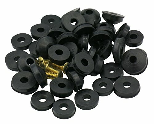 Flat and Beveled Faucet Washers and Brass Bibb Screws Assortment, 48 ...