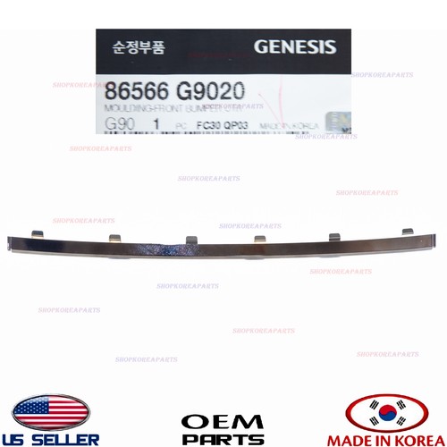 Genuine Front Bumper Chrome Molding Center Lower ⭐OEM⭐ GENESIS G70 2019 ...