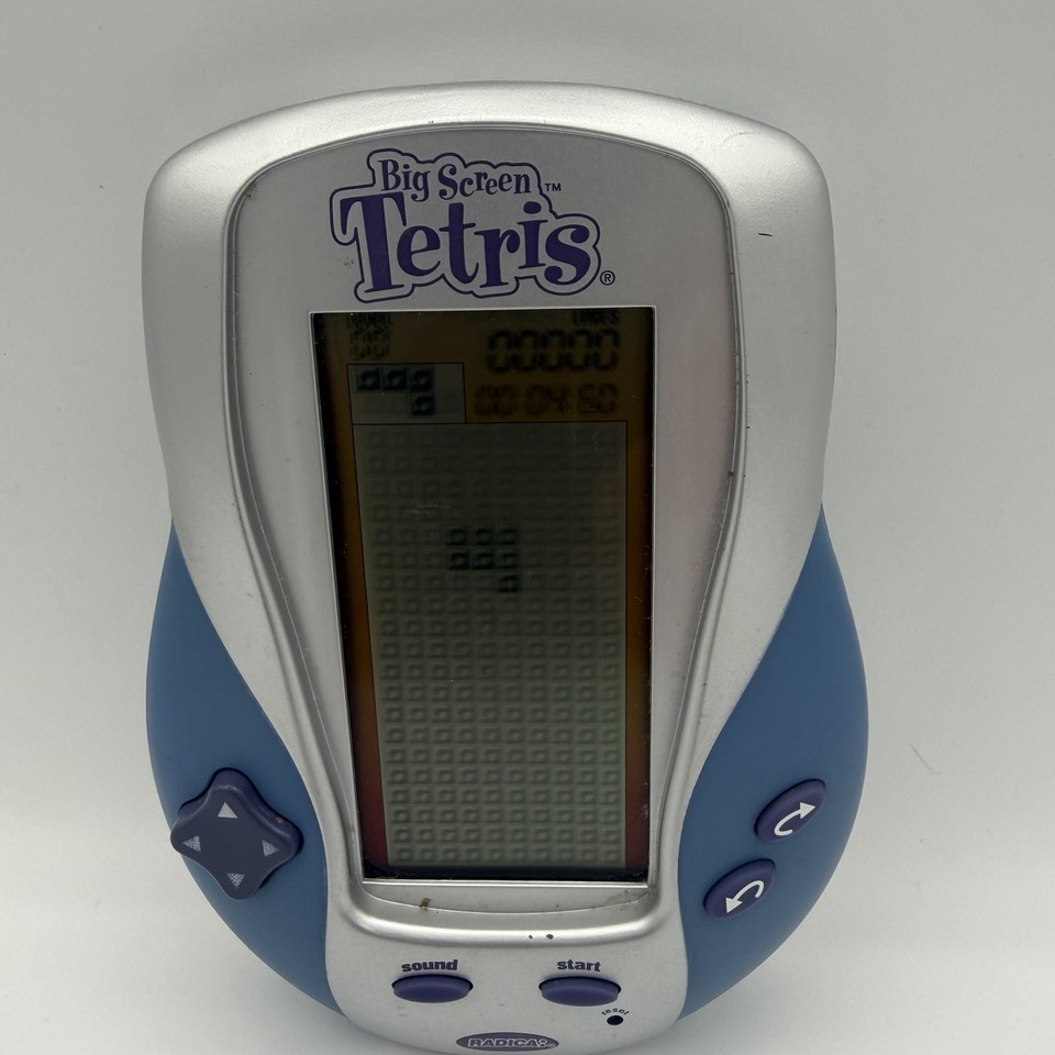 Radica Vintage Big Screen Tetris Handheld Electronic Game 2002 Tested ...