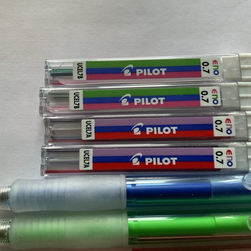 Pilot Color Eno 0.7mm Automatic Mechanical Pencil 5 Color Set W Refil ...