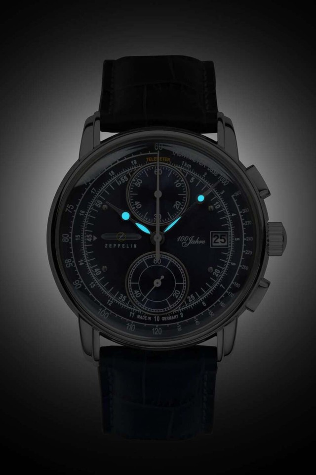 Zeppelin 100 Jahre Chronograph Blue | Blue Dial 42mm Wristwatch 86703 ...