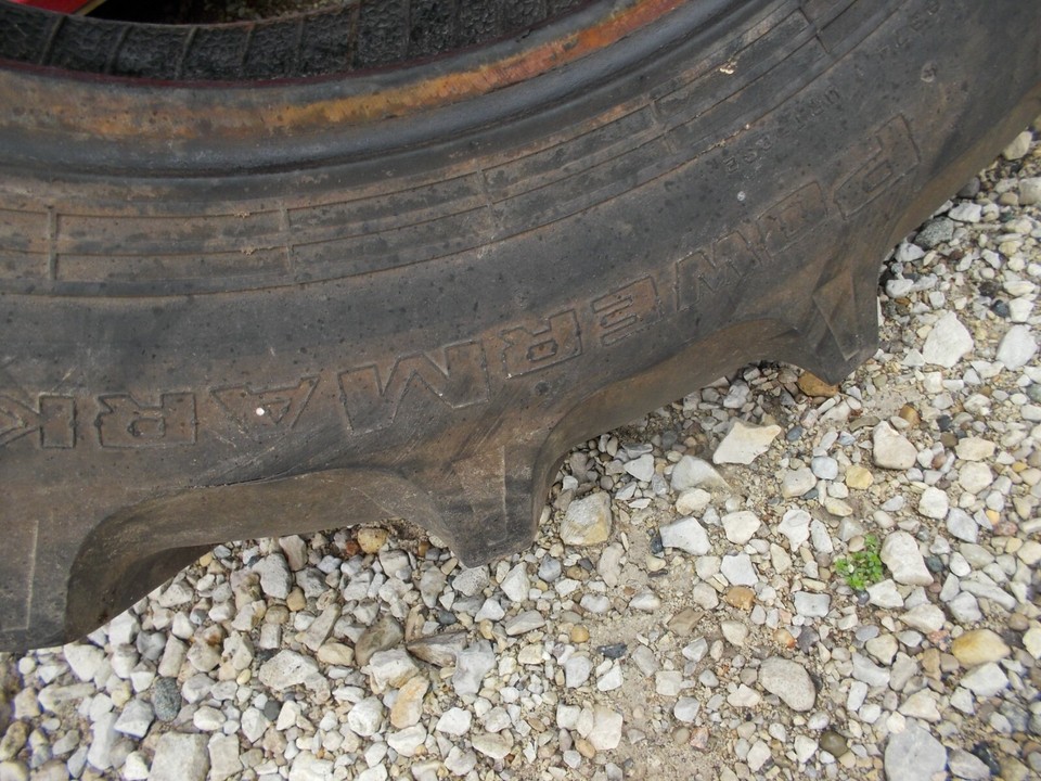 Kelly Springfield 11.2 x 24" rear tractor tire 94% tread long bar short ...