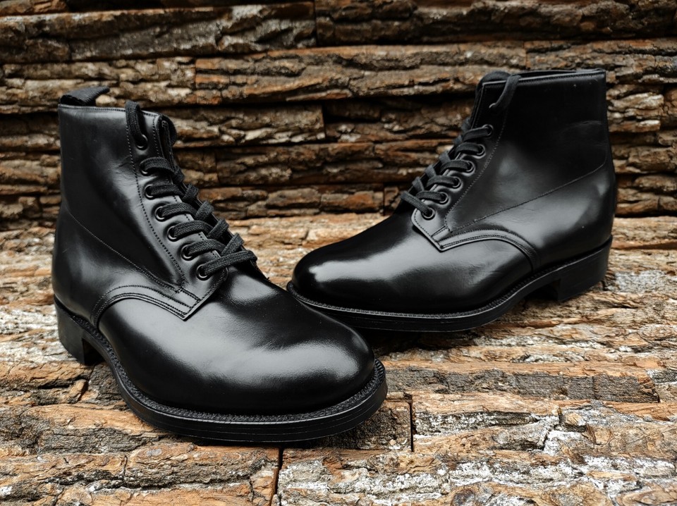 Sanders & Sanders Rushden England Military Derby Shoes Boots UK 7 US 8 ...