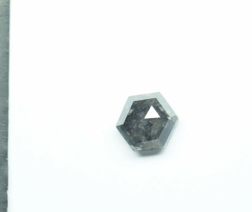1.03ct Natural gray Black Hexagon Shape Rose Diamond Loose Rough ...