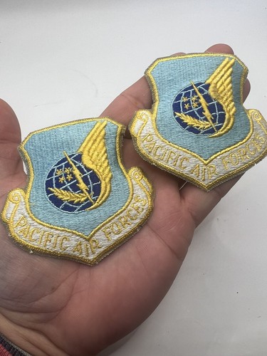 2 US Pacific Air Forces Command USAF Sleeve Patch PACAF Full Color ...