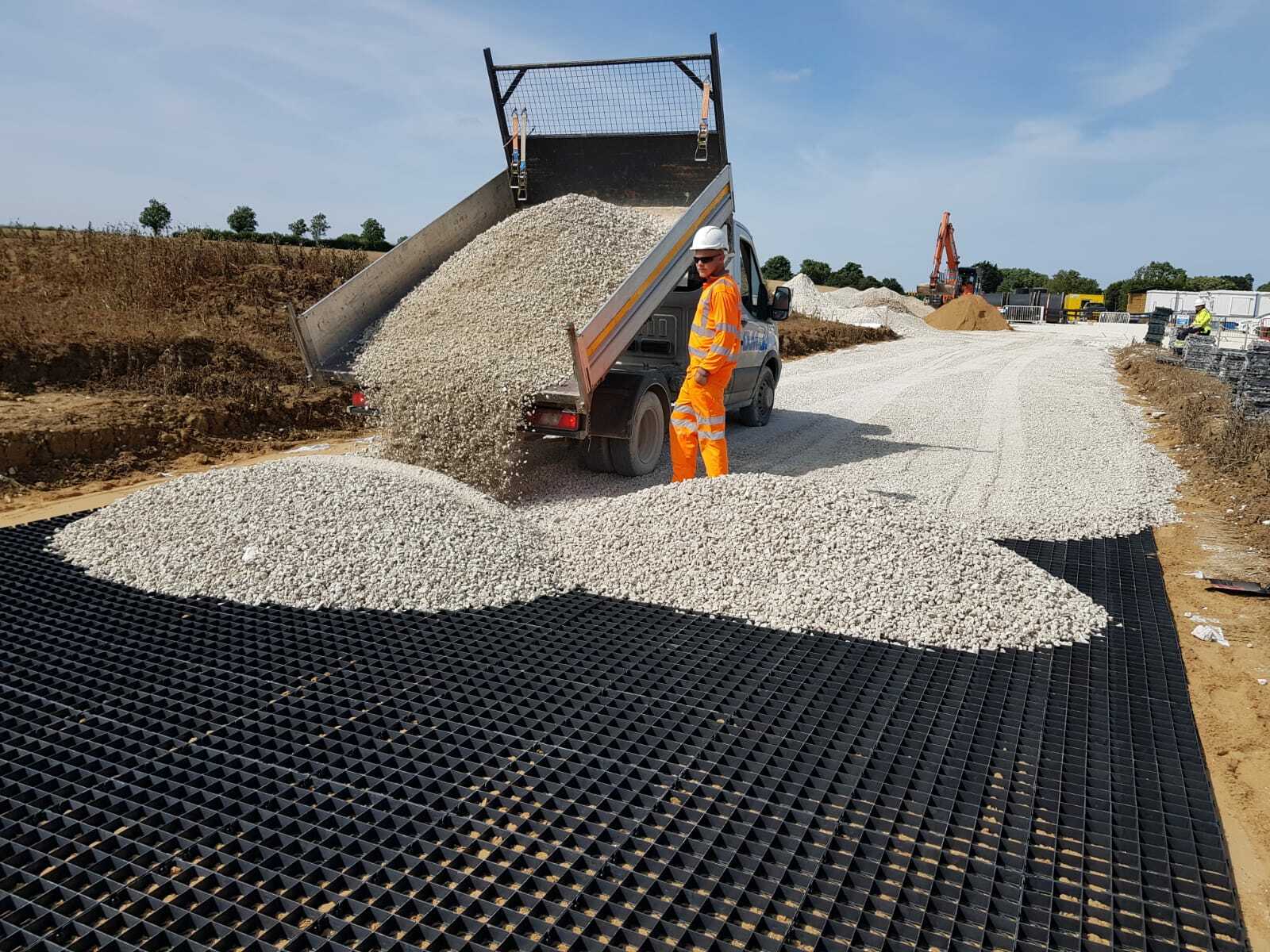 12x10 BUILDING BASE GRID SHED BASE ECOGRIDS GRAVEL REINFORCEMENT PAVING ...