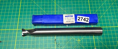 ROBB JACK 1'' IN 2 FLUTE 1'' LOC 10'' OAL .12 R SOLID CARBIDE ENDMILL ...