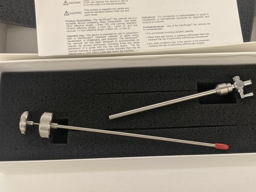 NaviScope Hip Cannula Set w/ 11.4cm Cannula, Stylet, Conical Obturator ...