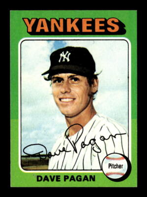 1975 Topps #648 Dave Pagan New York Yankees Rookie RC EX-MT Baseball ...