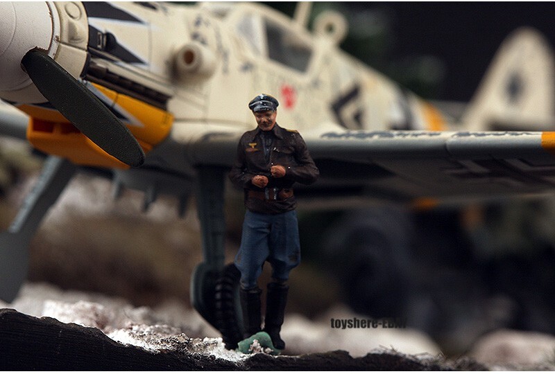 1/72 TANK 1:72 WW2 German Erich Alfred Hartmann Soldier toy diorama in ...