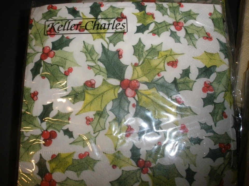 NEW Holiday Christmas Beverage Napkin Packages 2 Packs Each (YOU CHOOSE ...