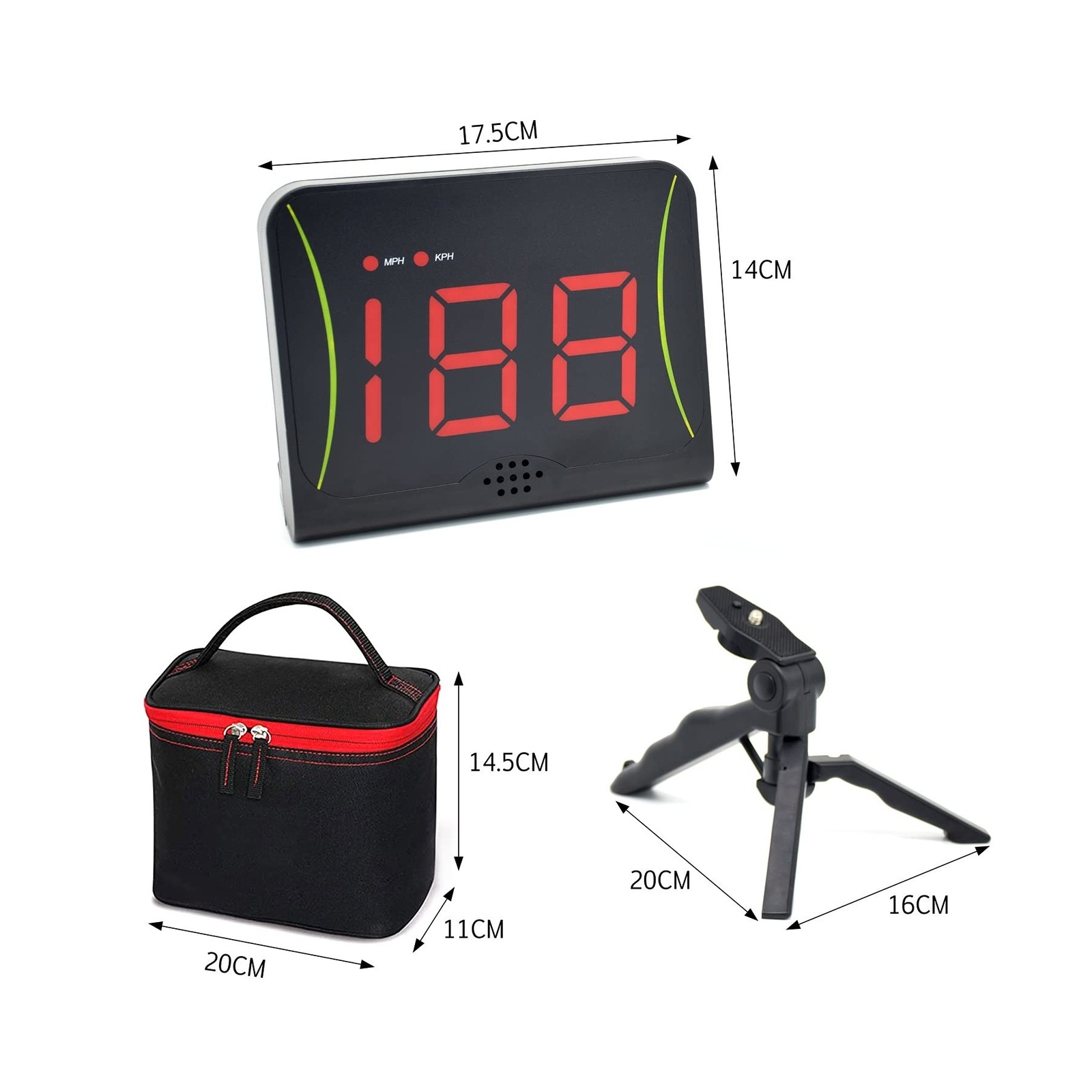 DRM Hands-Free Speed Radars, Multi-Sports Radar Gun for Golf/Baseball ...