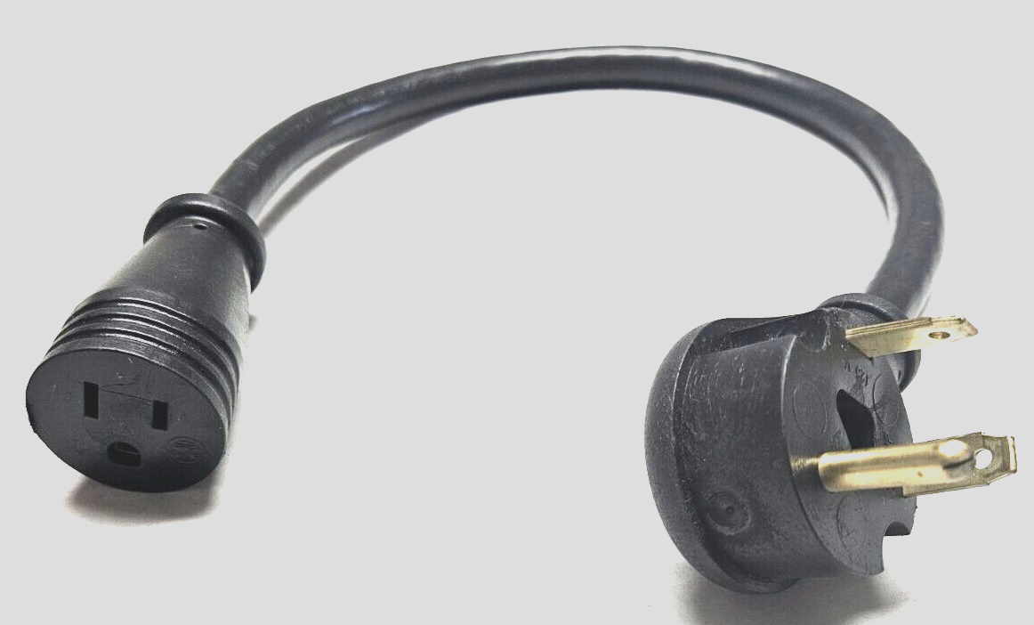 TT-30P to 5-15R 30 Amp Male To 15 Amp Female RV Pigtail Power Adapter ...