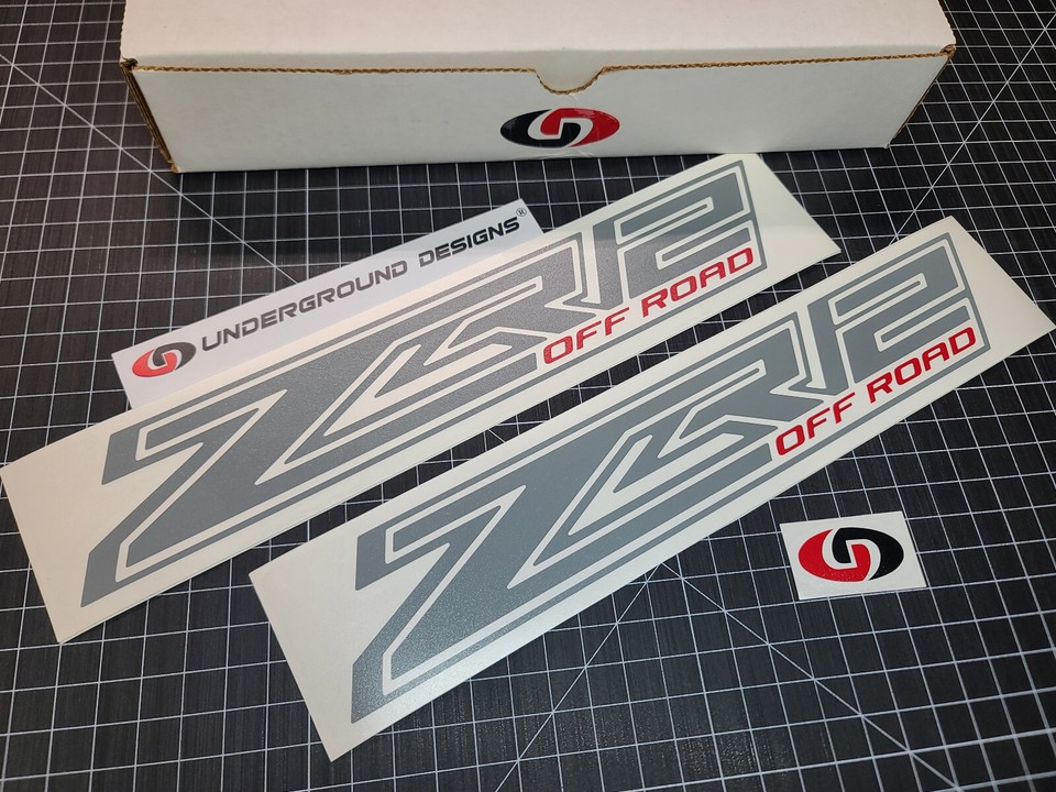 ZR2 Decals (2pk) Off Road Bedside Fender Stickers For 2022-24 Silverado ...