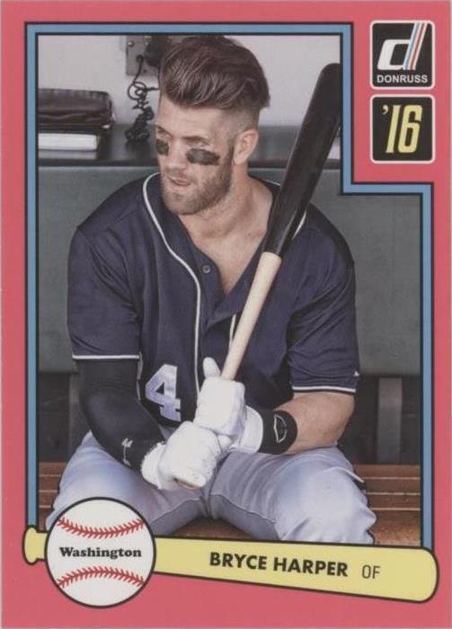 2016 Panini Donruss - 1982 Design Bryce Harper #D82-12 Pink Border for ...
