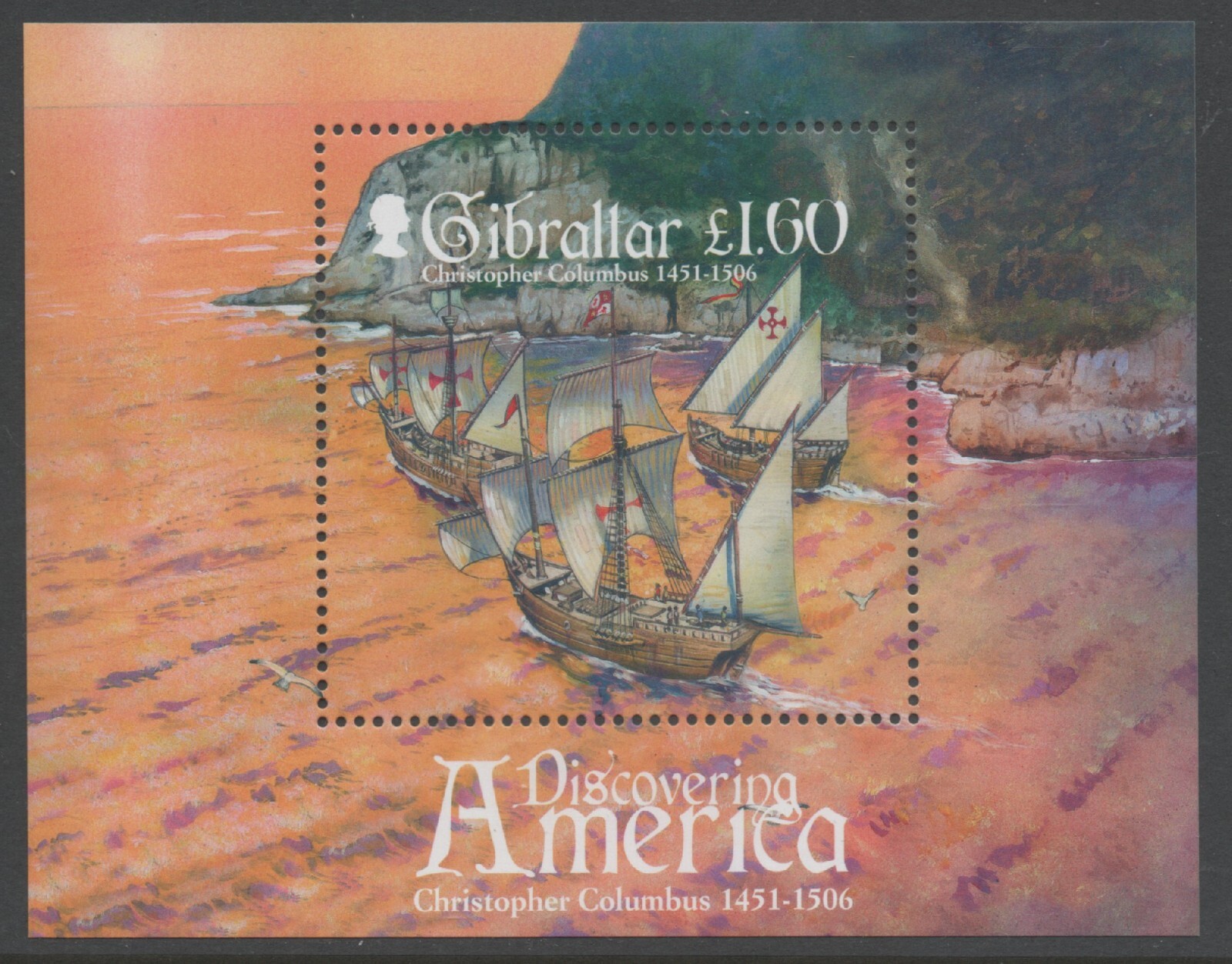 Gibraltar 2006 Christopher Columbus Mini Sheet MUH | eBay