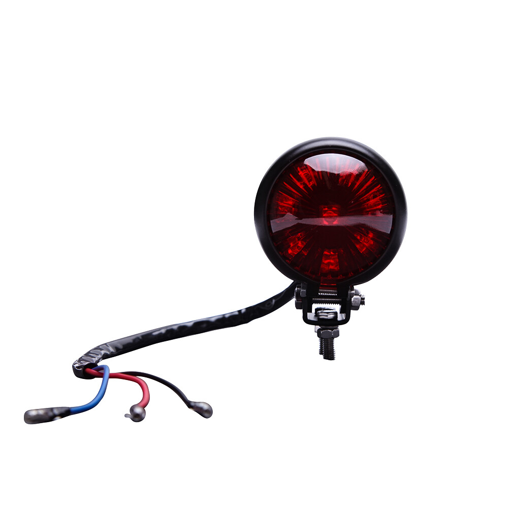 Motorrad LED Rücklicht 12V Bremslicht Schwarz für Custom Street Bike ...