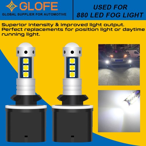 HIGH BRIGHT 880 892 893 899 890 LED Fog Light Driving DRL 6000K White ...