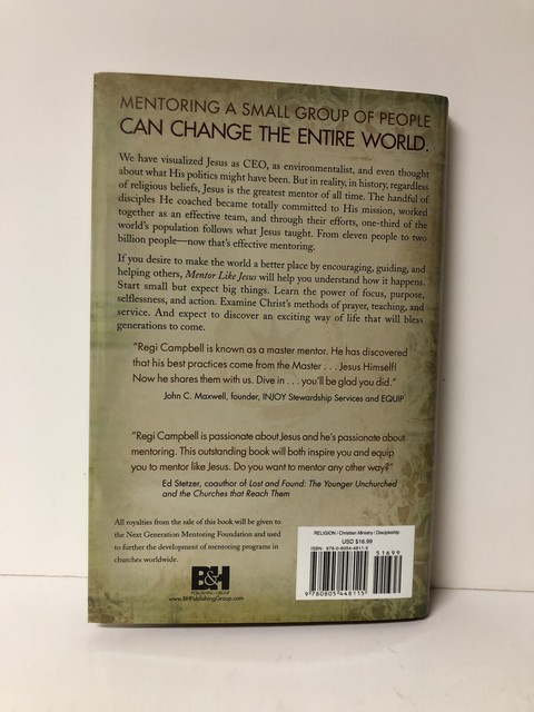 Mentor Like Jesus by Richard Chancy and Regi Campbell (2009, Hardcover ...