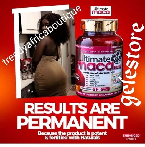 Ultimate Maca For BUTT & HIPS. Natural Sexy Curves. 120/bottle. 4 ...