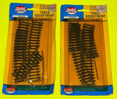 Model Power HO Scale, Curved Train Track, LOT (New Old Stock) | eBay