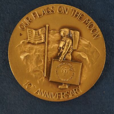 1979 Maco Our Flags on The Moon 44mm Scottish Rite Medal - Free ...