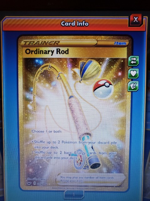 Ordinary Rod Secret Rare - Digital Card for Online Pokemon TCG | eBay