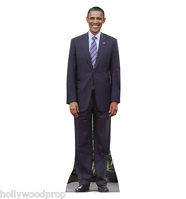 PRESIDENT BARACK OBAMA LIFESIZE CARDBOARD STANDUP STANDEE CUTOUT POSTER ...