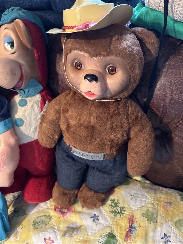 1950’s Plush Bundle Popeye, Smokey Emmit Kelly Huckleberry Hound | eBay