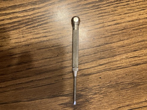 Vintage L.S. Starrett Slotted Screwdriver (?) Scribe Knurled Handle | eBay