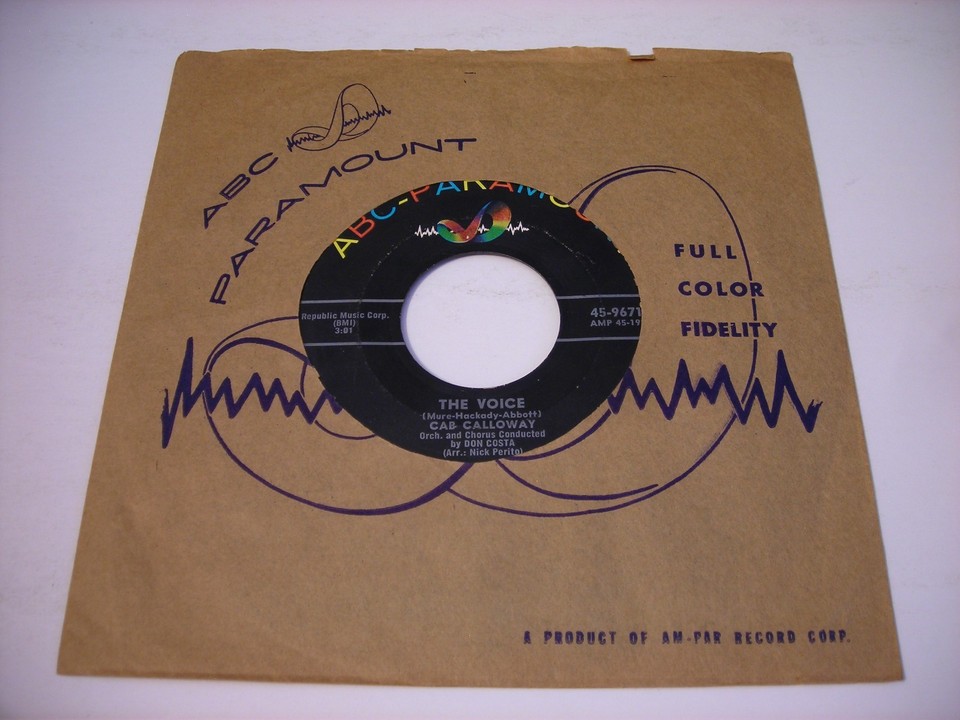 w SLEEVE Lael & Cab Calloway Little Child / The Voice 1956 45rpm VG+ | eBay