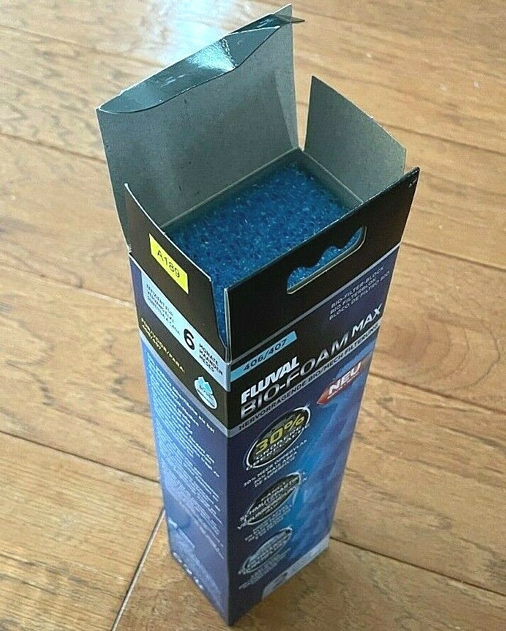 FLUVAL 405 406 407 BIO-FOAM MAX BLUE BIOLOGICAL & MECH 2pk NEW A189 | eBay