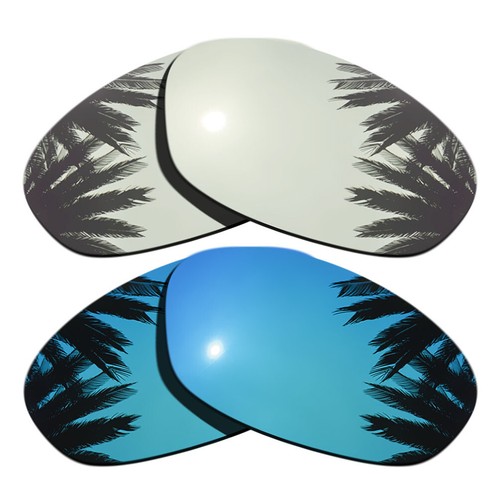 Silver Mirrored&Ice Blue Replacement Lenses for-Oakley Twenty XX 2012 ...