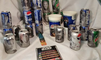 Star Wars Epsode I Pepsi Cans 26 2 Drink Cups Book Mark | eBay