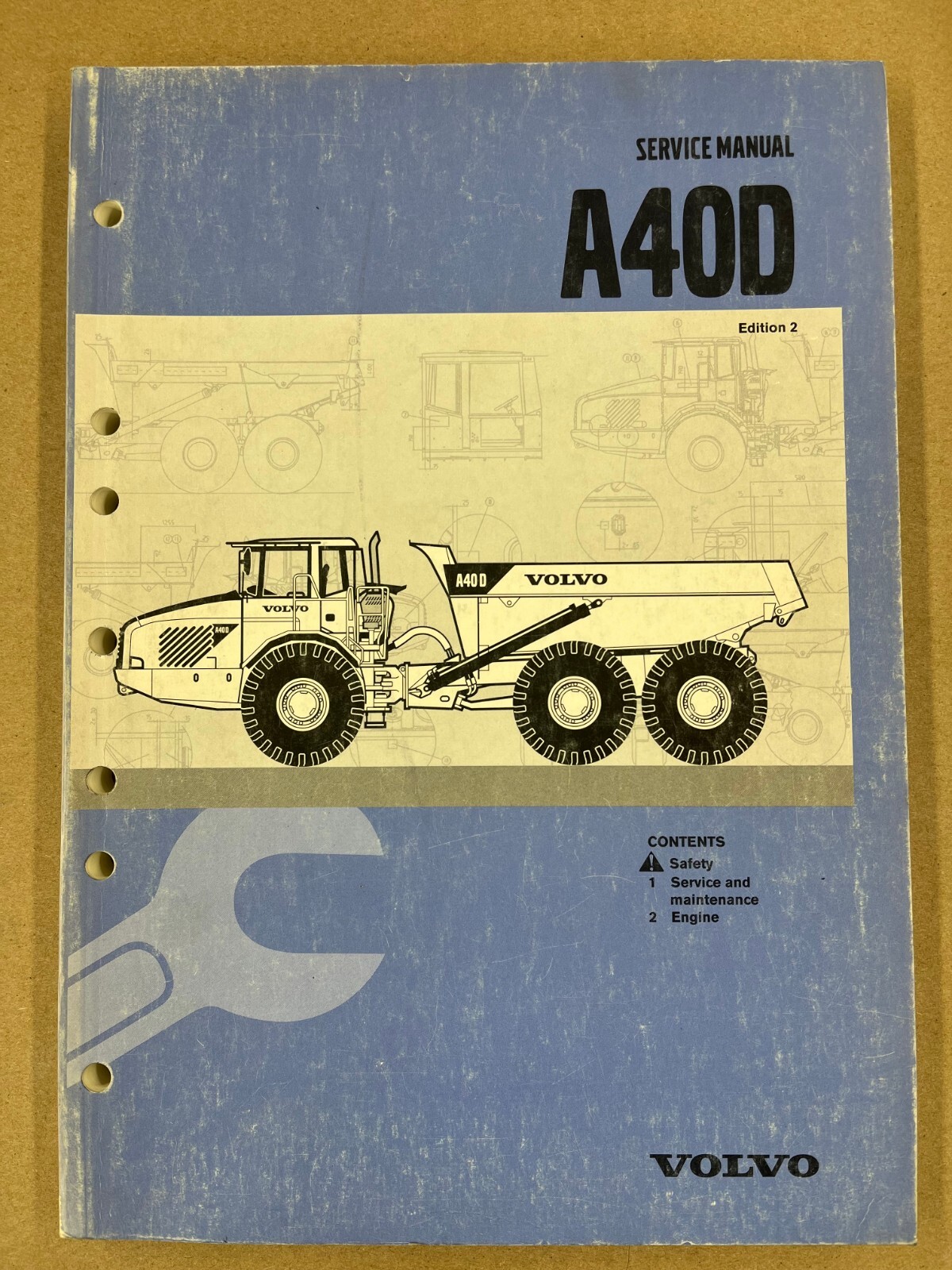 Volvo A40D Articulated Dump Truck Edition 2 Service Workshop Repair ...