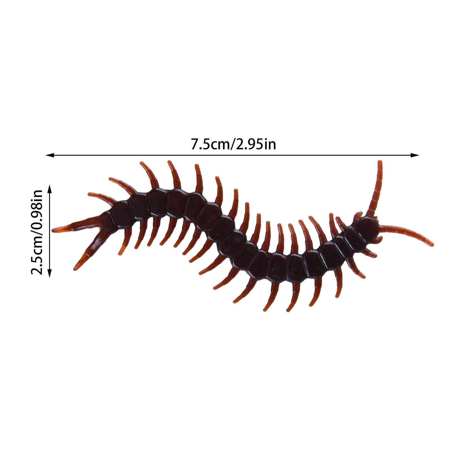 5PCS Horror Fake Centipede Joke Insects Bugs Toy Prank Halloween Party ...