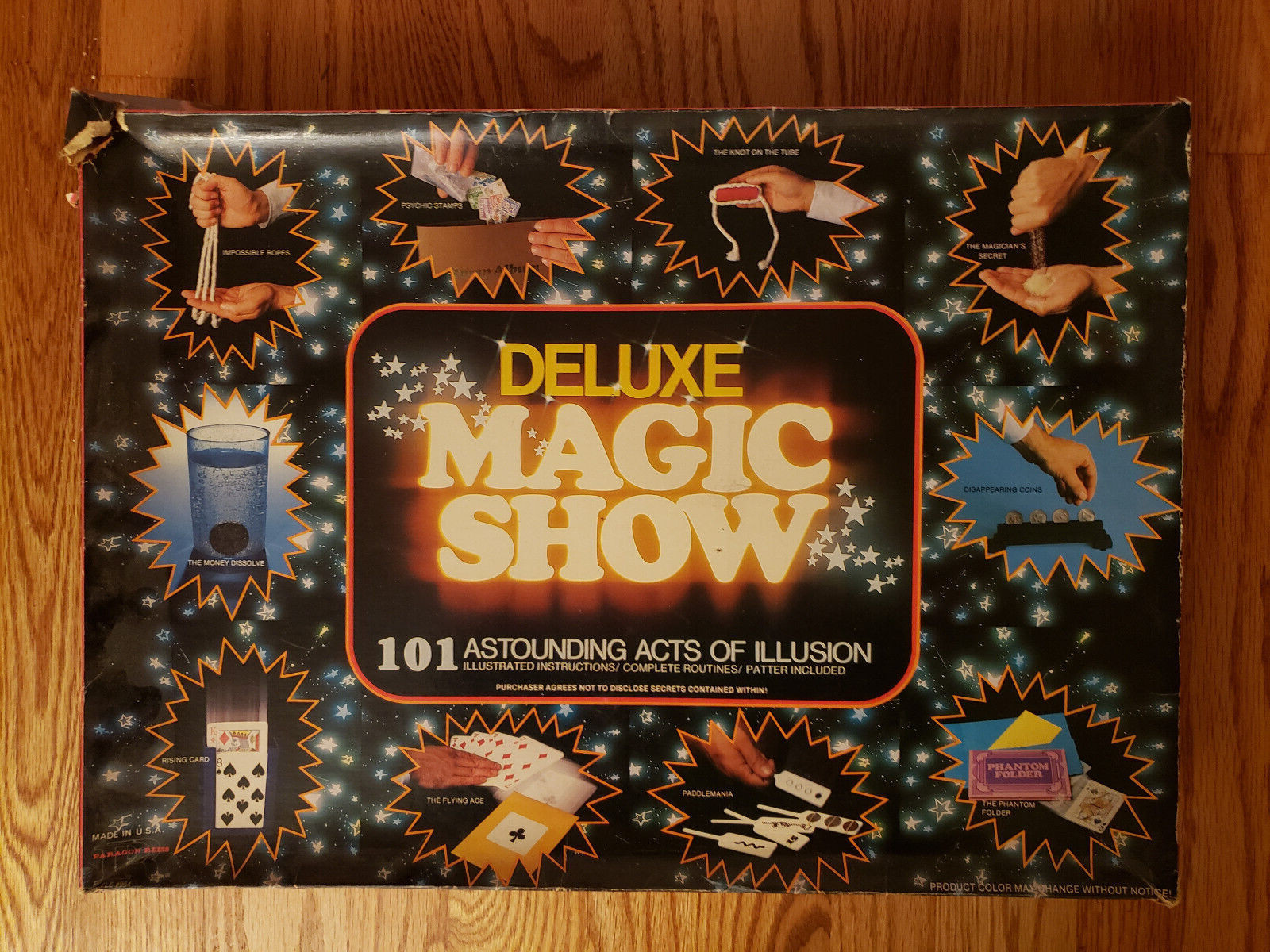 Vintage 1981 PARAGON REISS DELUXE MAGIC SHOW #954 original box complete ...