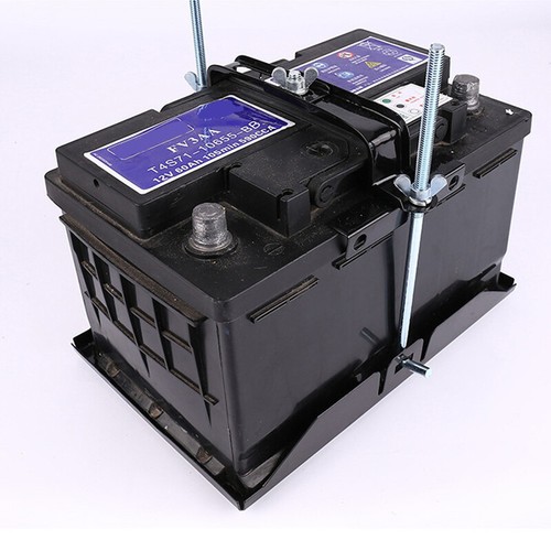 Car Auto Battery Mount Tray Battery Holder Base Bracket Adjustable ...