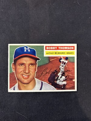 PACK FRESH 1956 Topps EST NM #257 Bobby Thompson | eBay