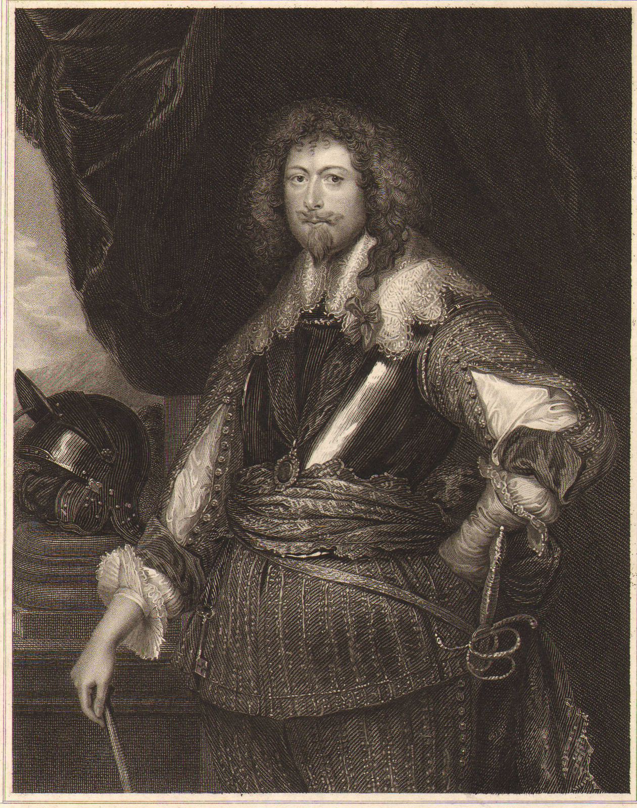 1828 GEORGIAN DATED PRINT ~ EDWARD SACKVILLE FOURTH EARL OF DORSET ...