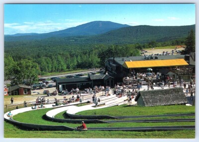 Postcard Peru Vermont Bromley Mountain Resort Alpine Slide DevalKarts ...