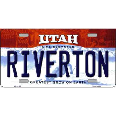 Riverton Utah Novelty Metal License Plate Tag LP-10195 | eBay