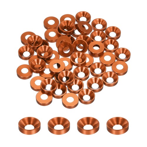 50pcs M6 Counterbore Washers, 13.8mm/0.54inch Aluminum Alloy for RC ...