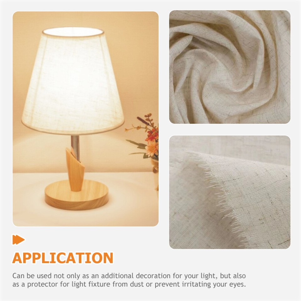 DIY Lamp Shade Material Cloth Flax Lamp Shade Lamp Shade Kit Shade ...